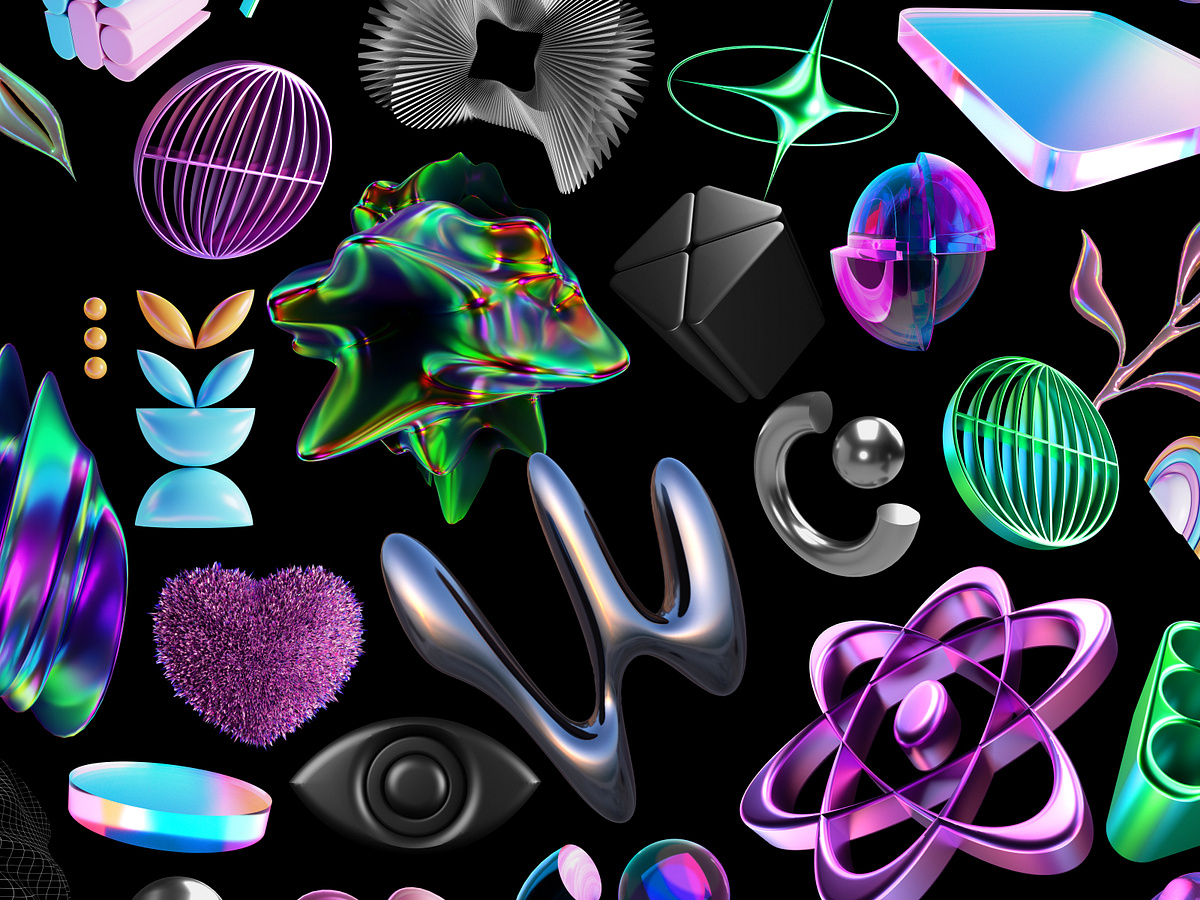 60% OFF - MASSIVE 3D BUNDLE - 2000+ elements by Designessense.com on ...