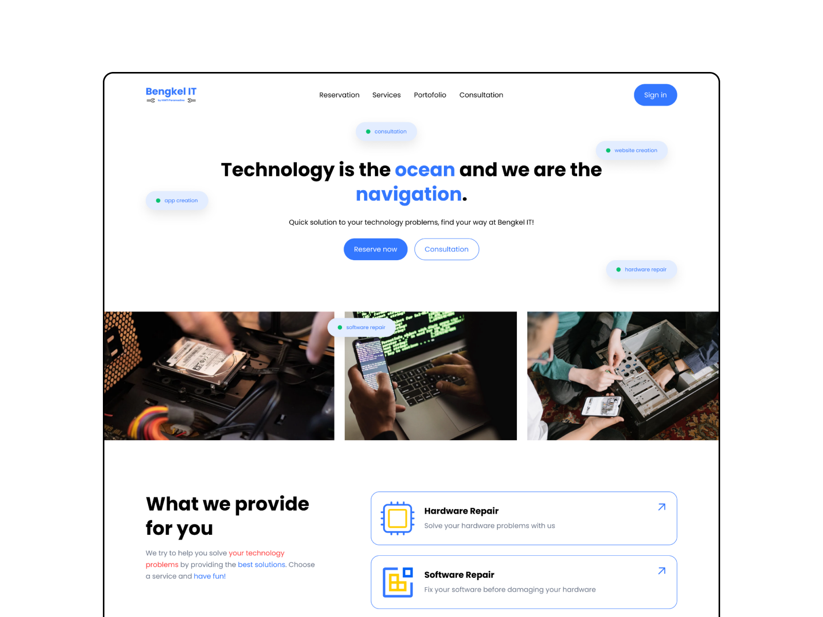 Bengkel IT Platform 🛠️ by Muhamad Adillah Fatih on Dribbble