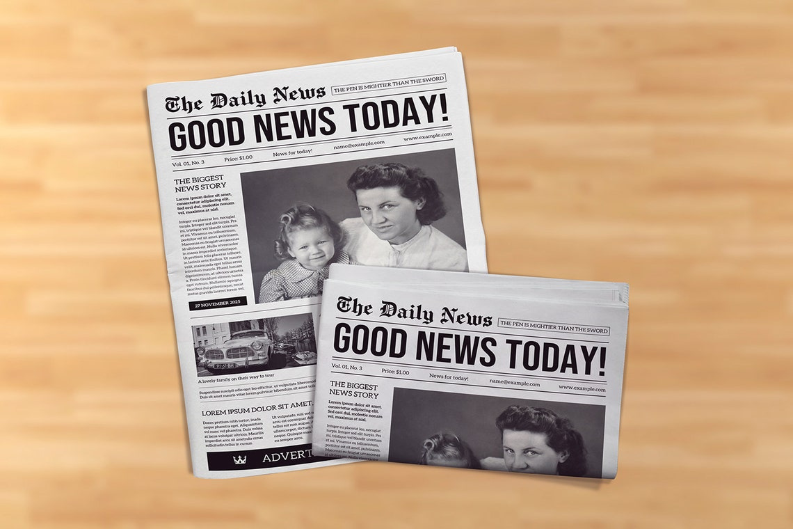 One Page Newspaper Template by Mukhlasur Rahman on Dribbble