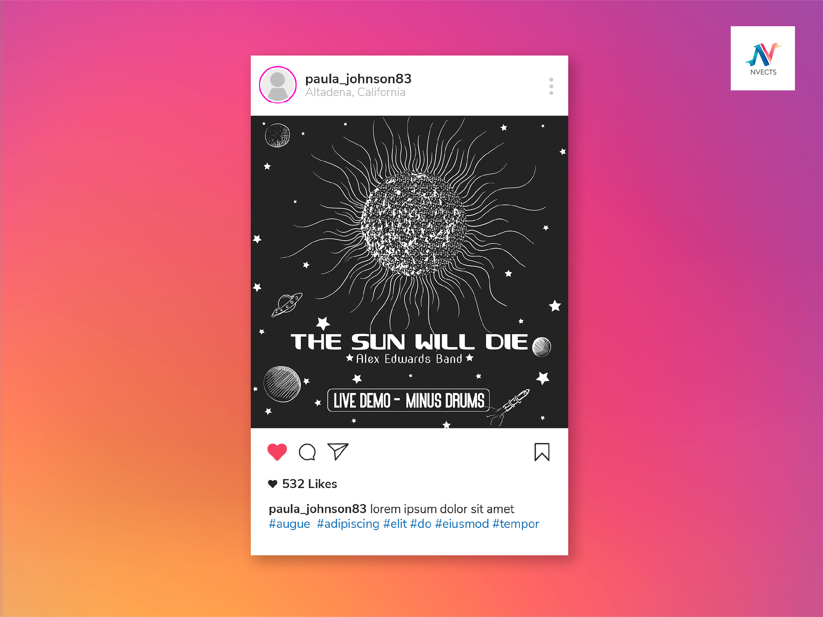 Social media post design for music band by Nymur Khan on Dribbble