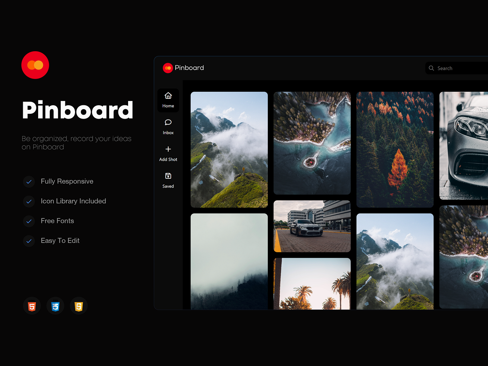 Pinboard Website Project by Mahdi Rabiee on Dribbble