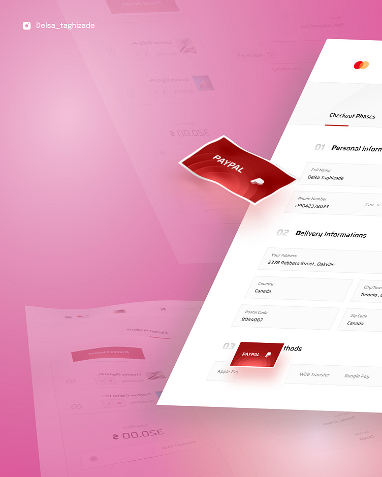 Checkout Process Ui Design Website πποΈπ By Delsa Taghizade On Dribbble