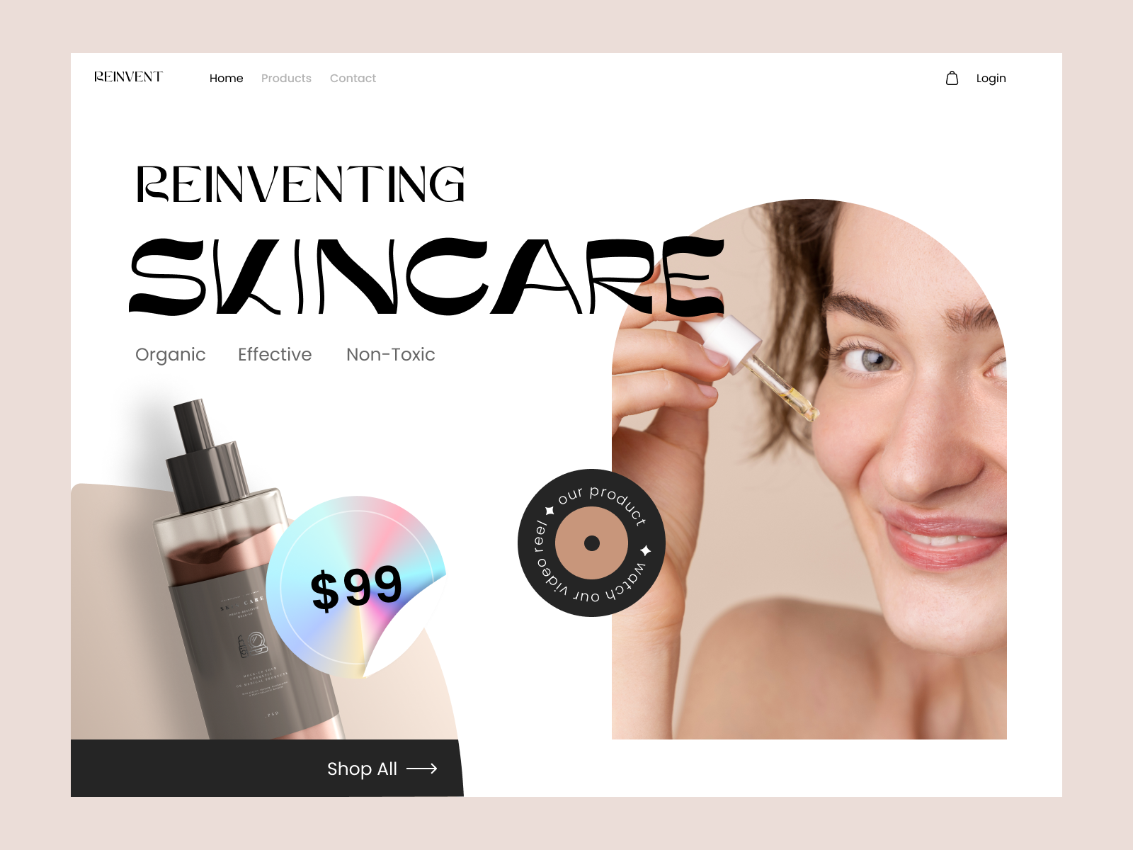 Skincare website design landing page by lazy kar for LazyInterface UI ...