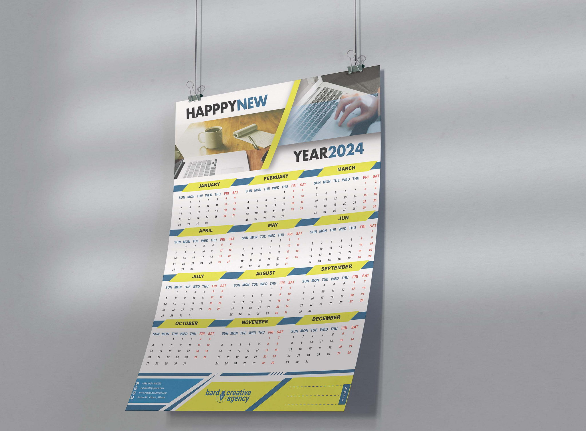 2024 CALENDER DESIGN by Rabiul Islam Biplob on Dribbble