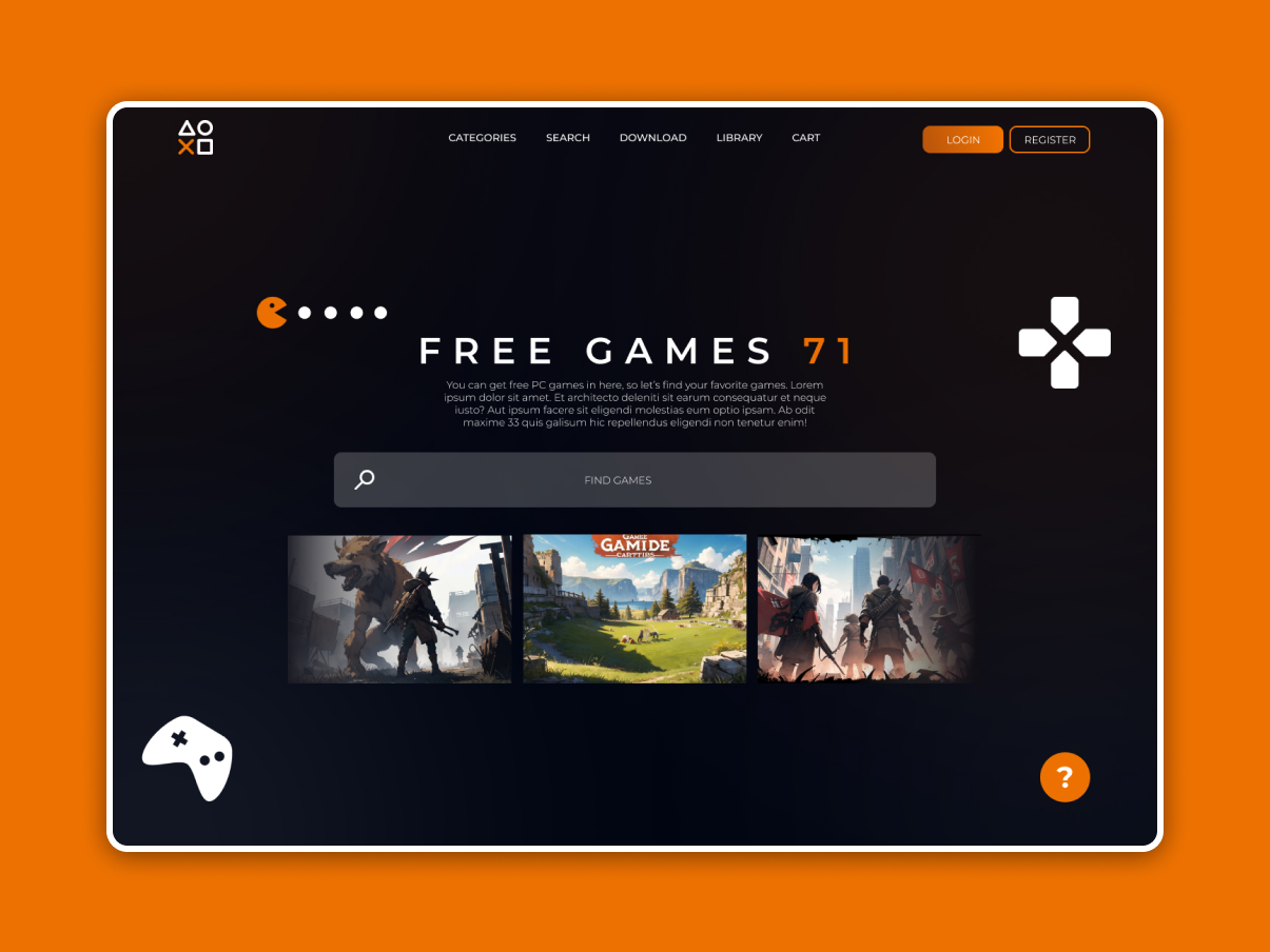 Dashboard UI design for game download Website by Vincent Liem on Dribbble
