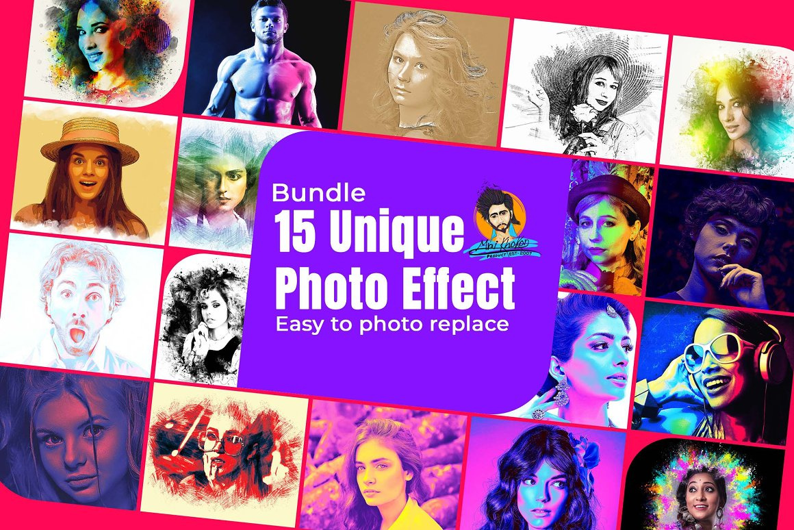 15 Unique Photo Effect Template by MRI STUDIO on Dribbble