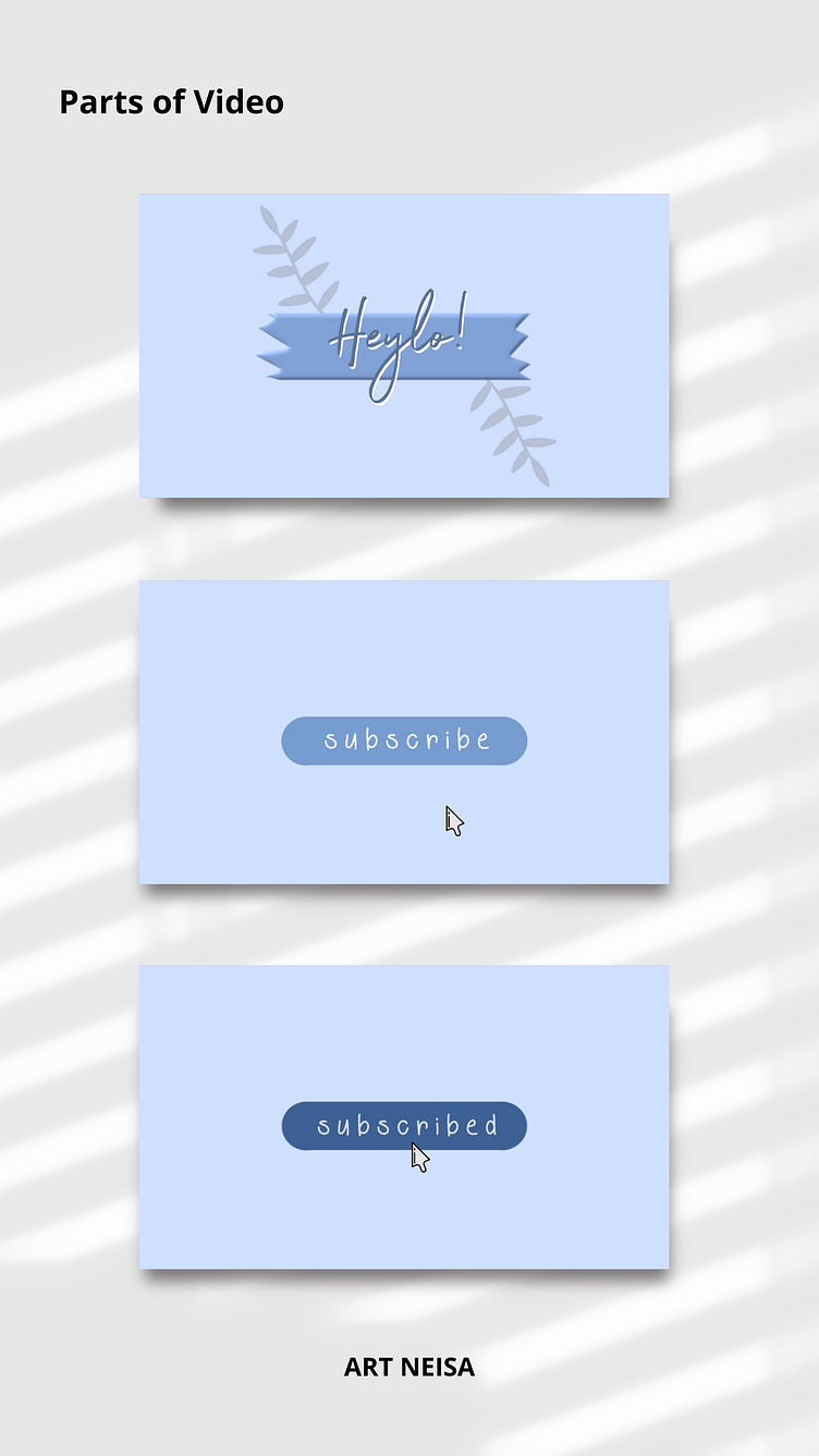 Aesthetic Blue Intro Template by Art Neisa on Dribbble