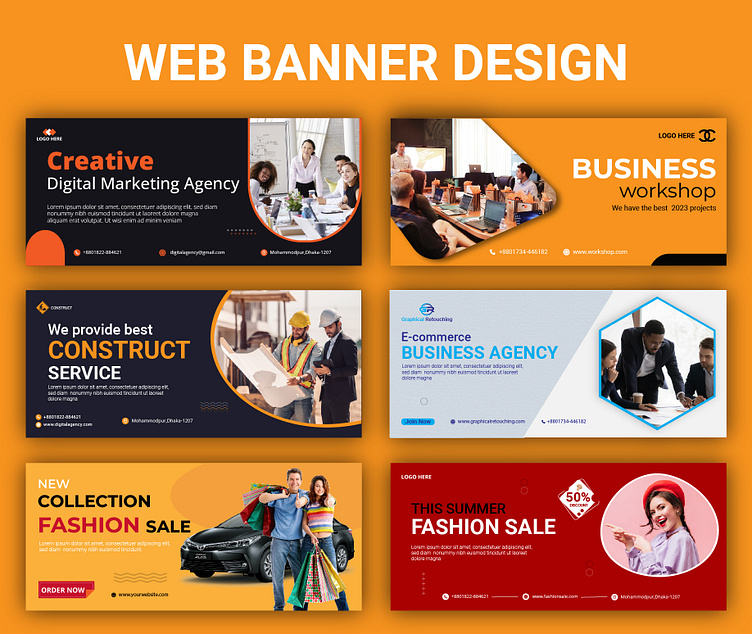 Web Banner Design by Joy Debnath on Dribbble