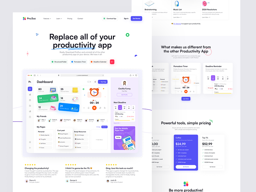 Landing Page UI designs, themes, templates and downloadable graphic ...