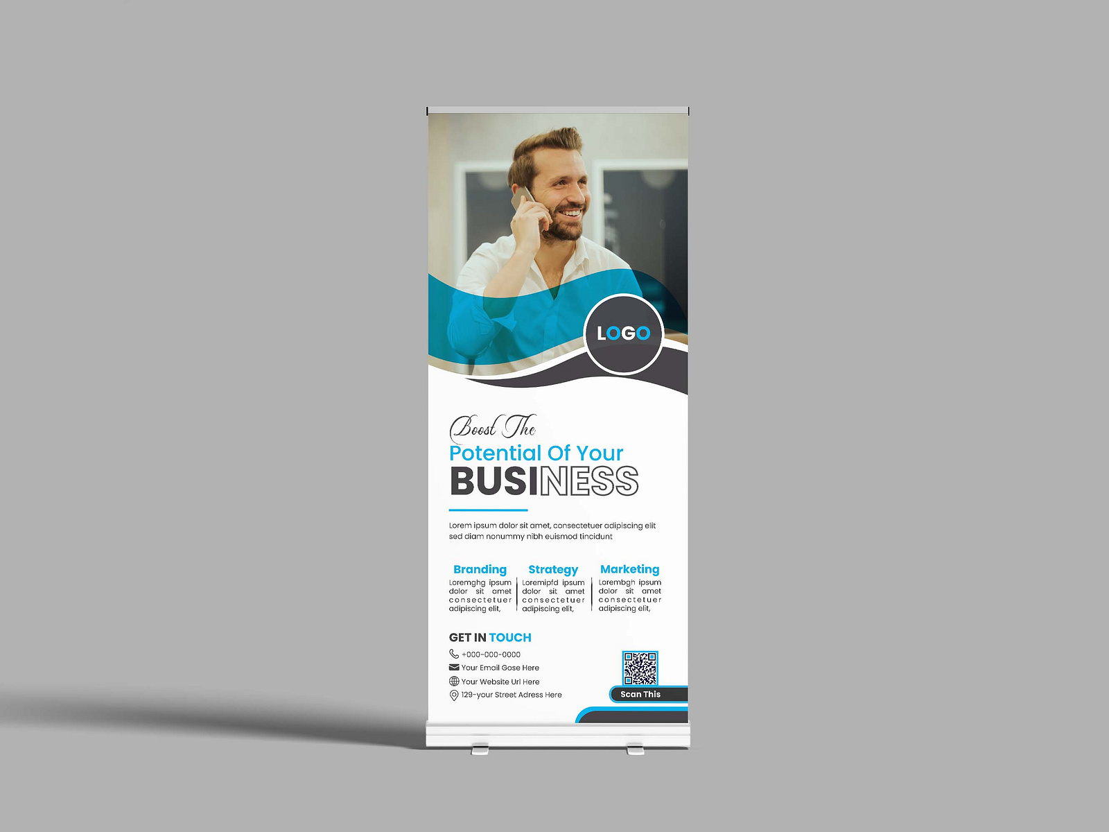 Creative Roll-Up Banner Design. by Mahfuja begum Sraboni on Dribbble