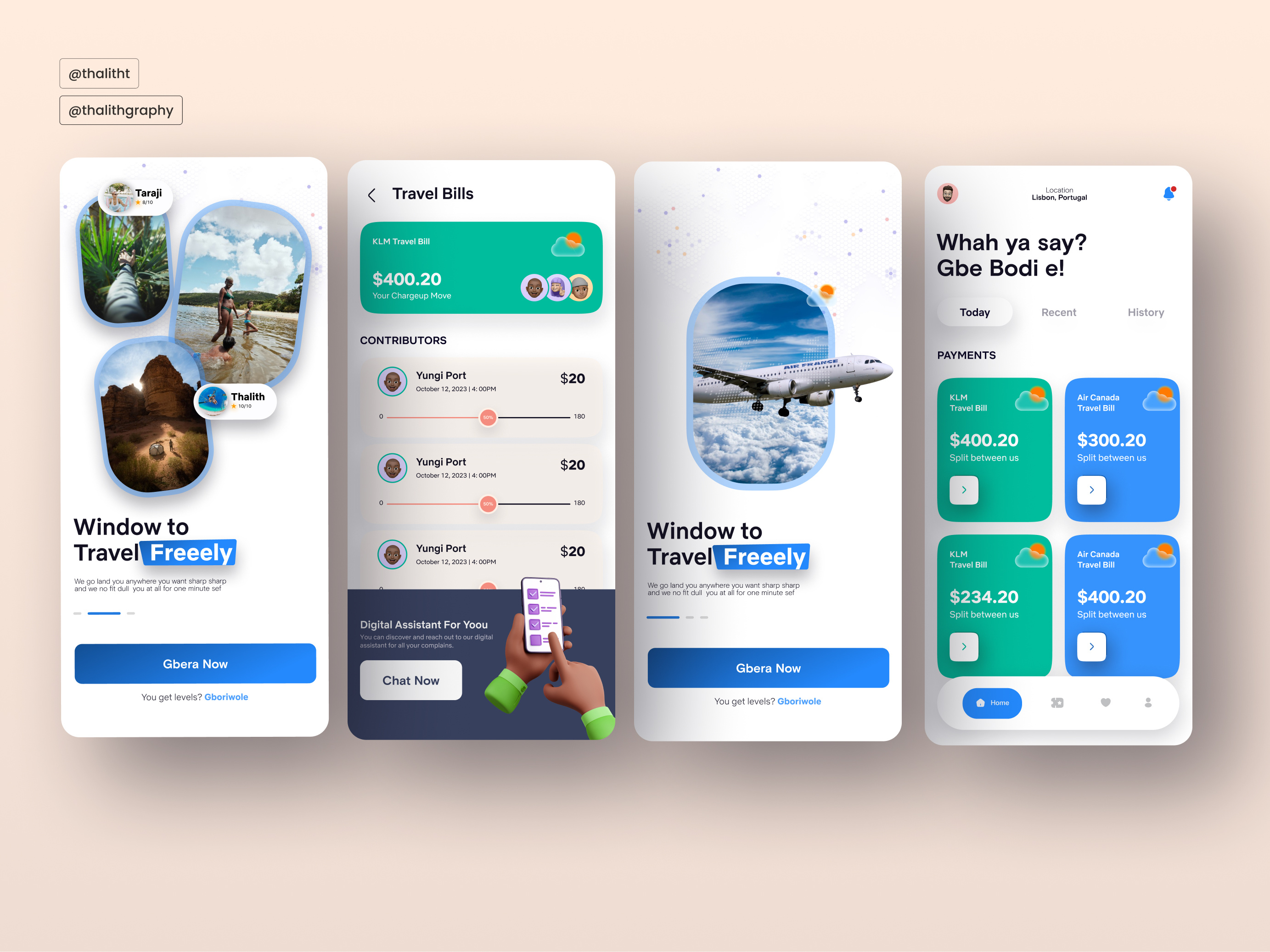 Flight Booking App UI by Salis Thalith Ridwan on Dribbble