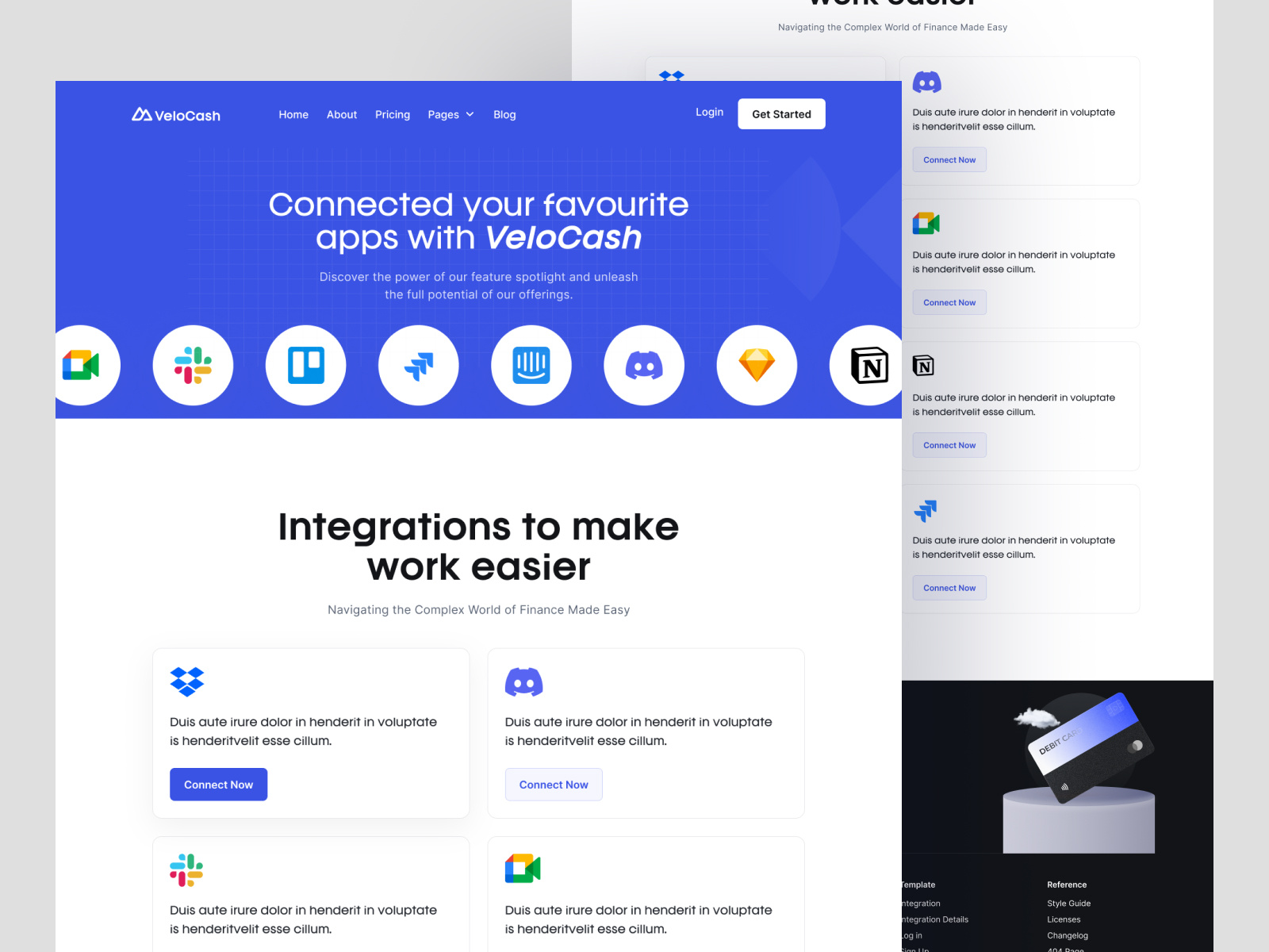 Integration Page - Webflow Template by Eliteflow on Dribbble