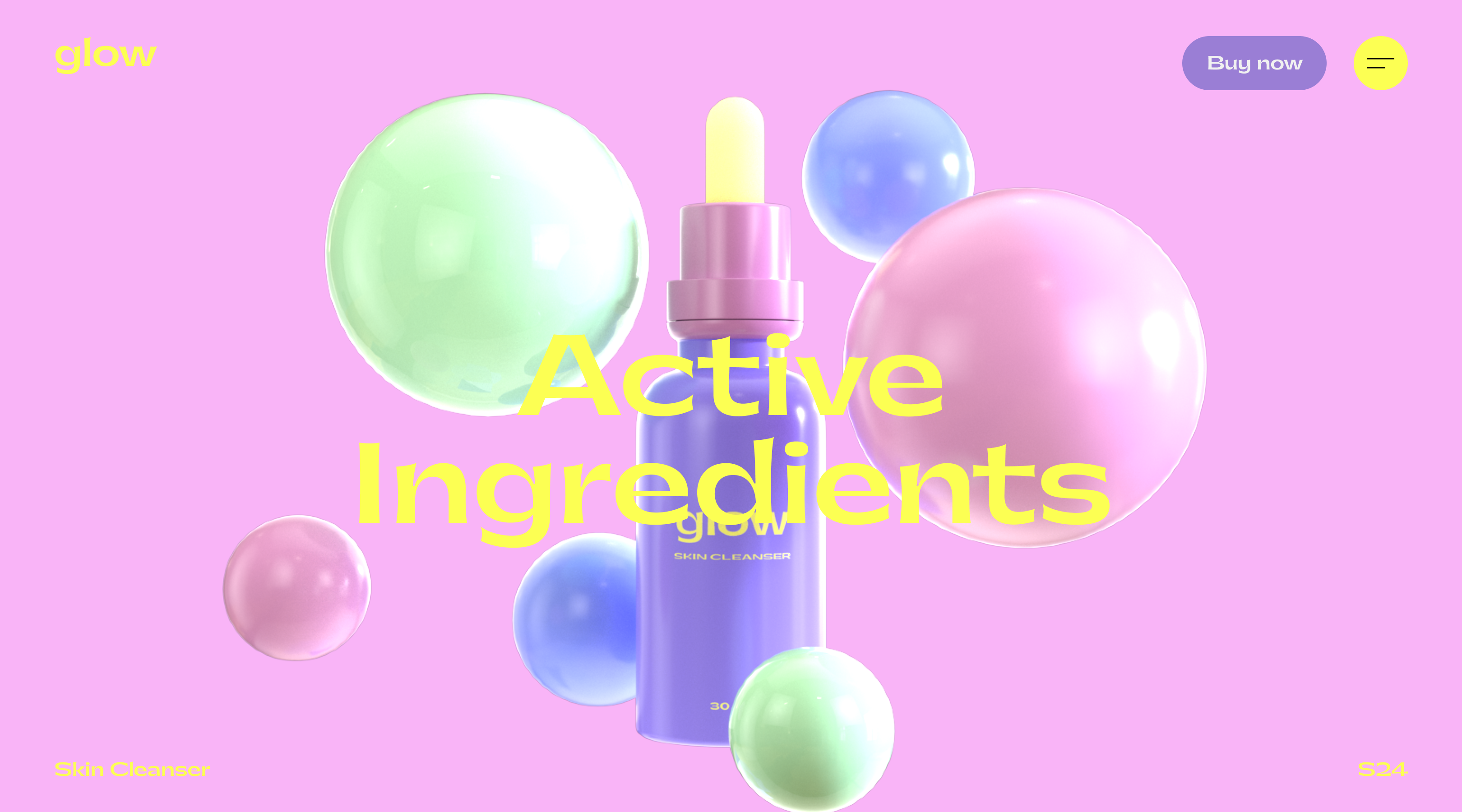 GLOW – Skin Cleanser. 3D/Animation by Igor Ten on Dribbble