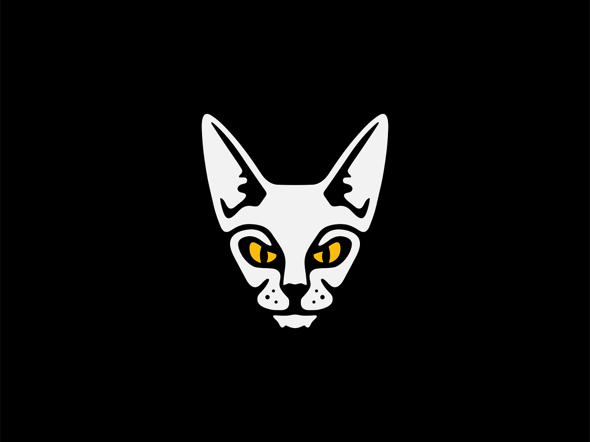Sphynx Cat Logo by Lucian Radu on Dribbble