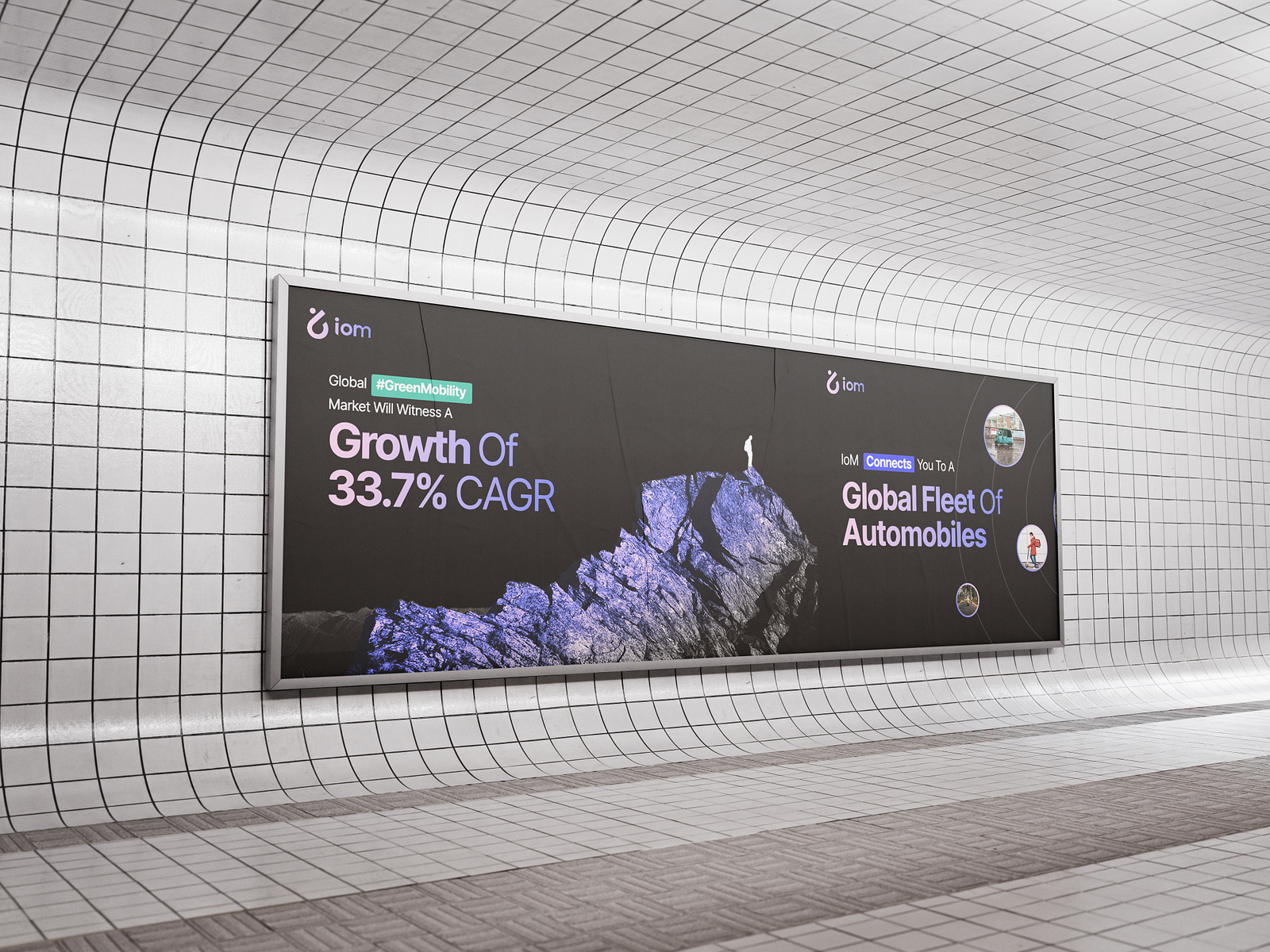 CAGR growth infographic banner design for IOM green mobility.... by ...