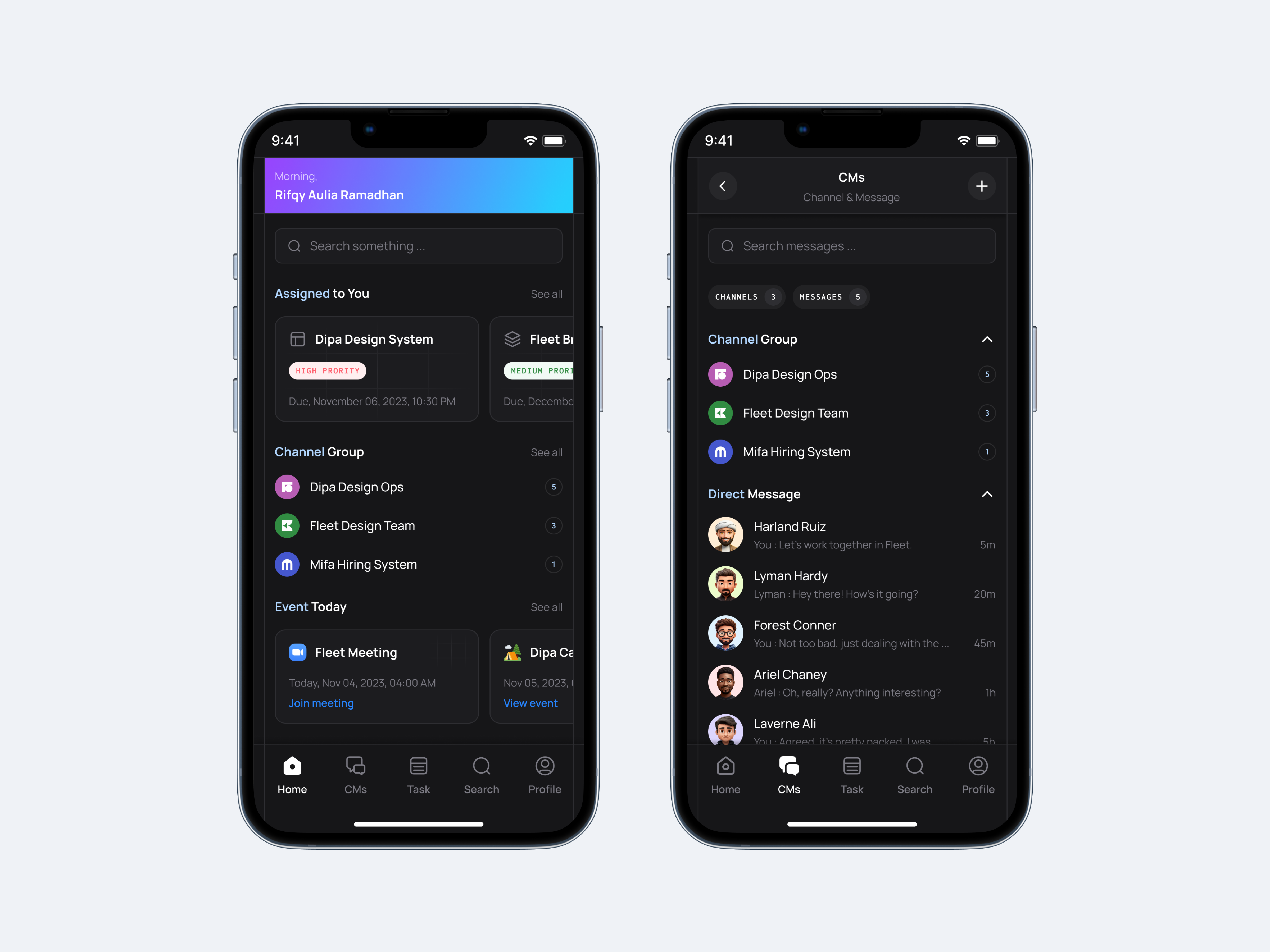 Fleet Team Collaboration App By Dipa Product For Dipa Inhouse On Dribbble