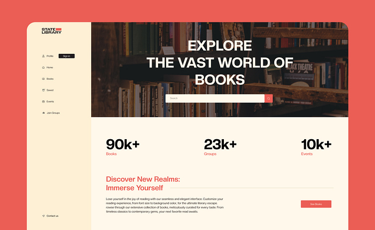 DIGITAL LIBRARY WEBSITE UI DESIGN by Muhtamim Karim on Dribbble