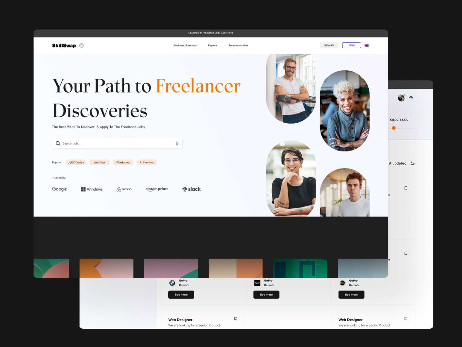Job Web App UX/UI by RTF96 on Dribbble