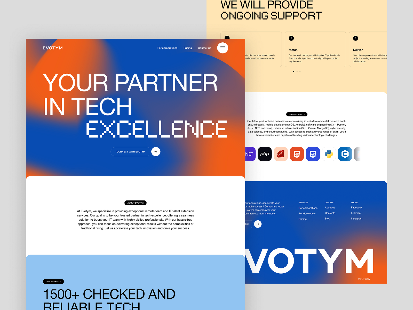 Evotym Website by Andrei Spitzer on Dribbble
