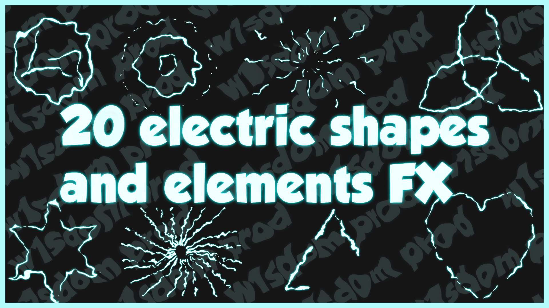 ⚡ 20 Electric Shapes and Elements VFX | Flash, Energy 2D Cartoon by ...