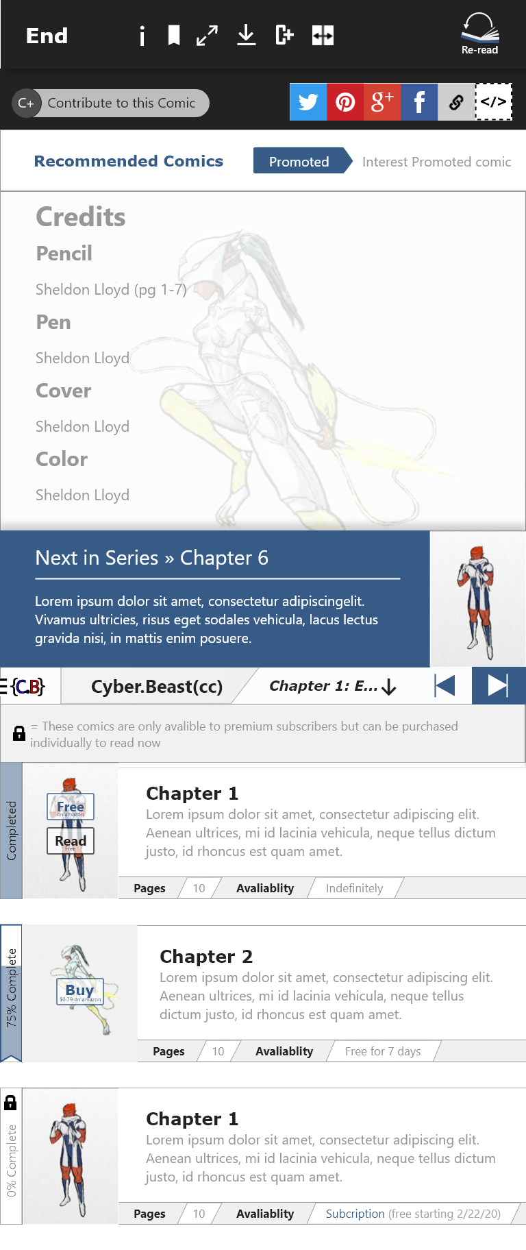 Webcomic+Template by Sheldon Lloyd on Dribbble