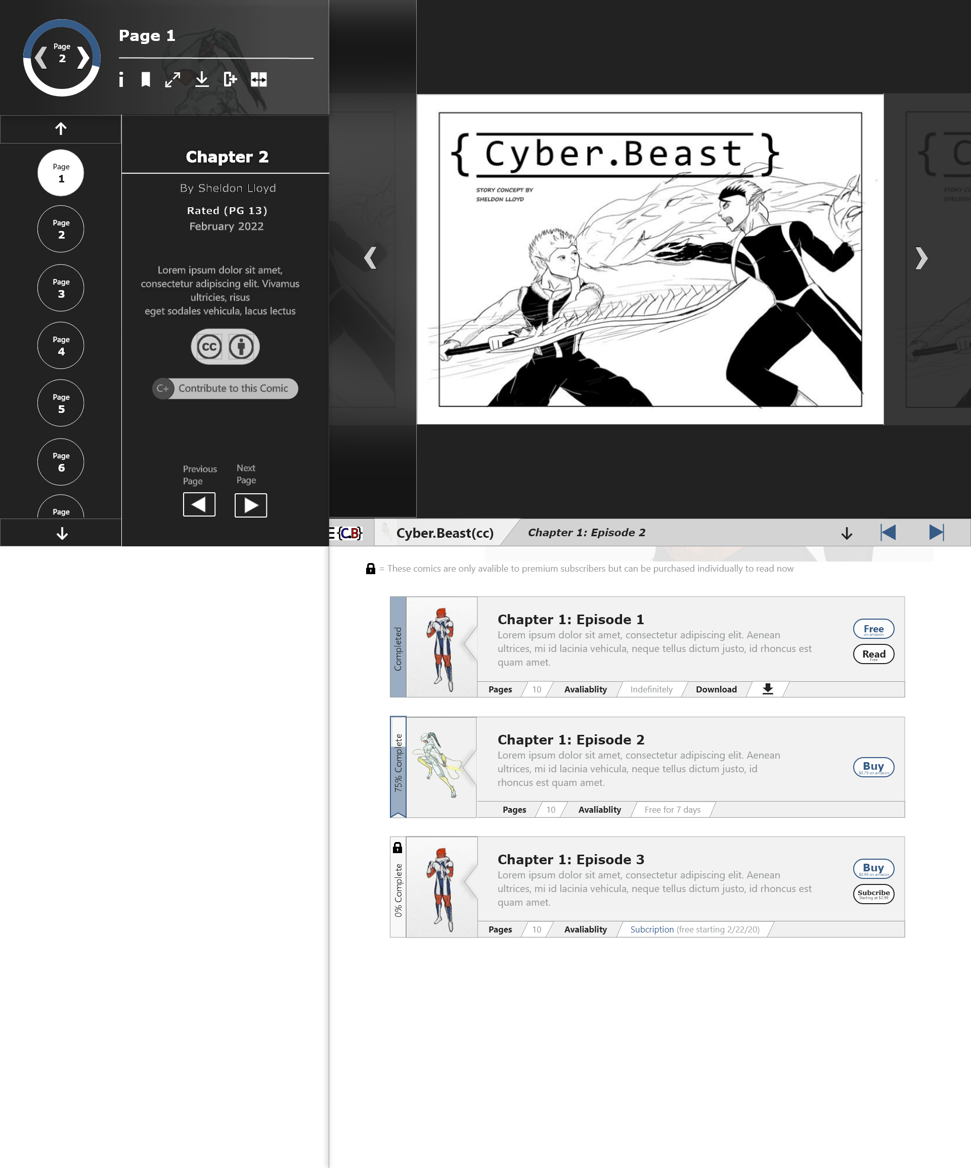 Webcomic+Template by Sheldon Lloyd on Dribbble