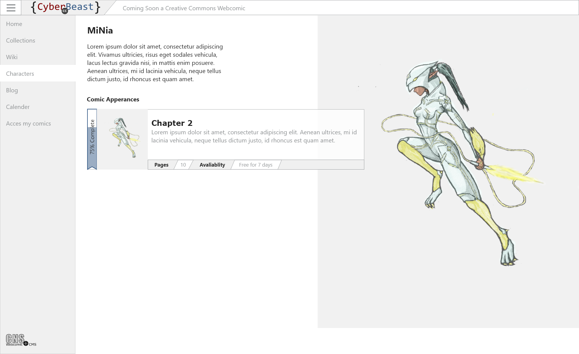 Webcomic+Template by Sheldon Lloyd on Dribbble