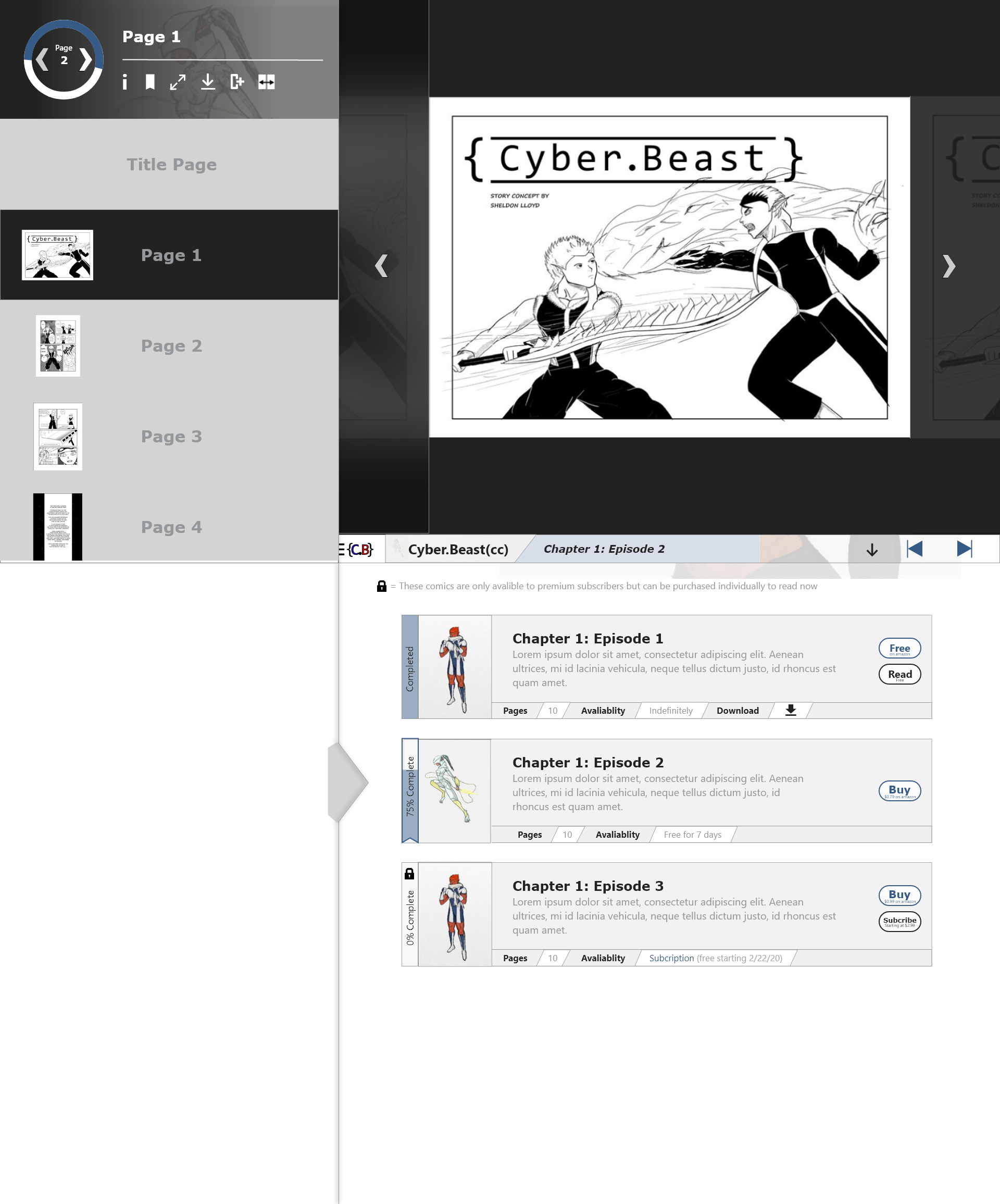Webcomic+Template by Sheldon Lloyd on Dribbble