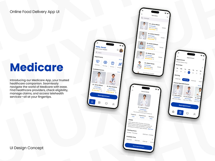 Medicare a Healthcare App UI Design Idea. by Nahid Hasan on Dribbble