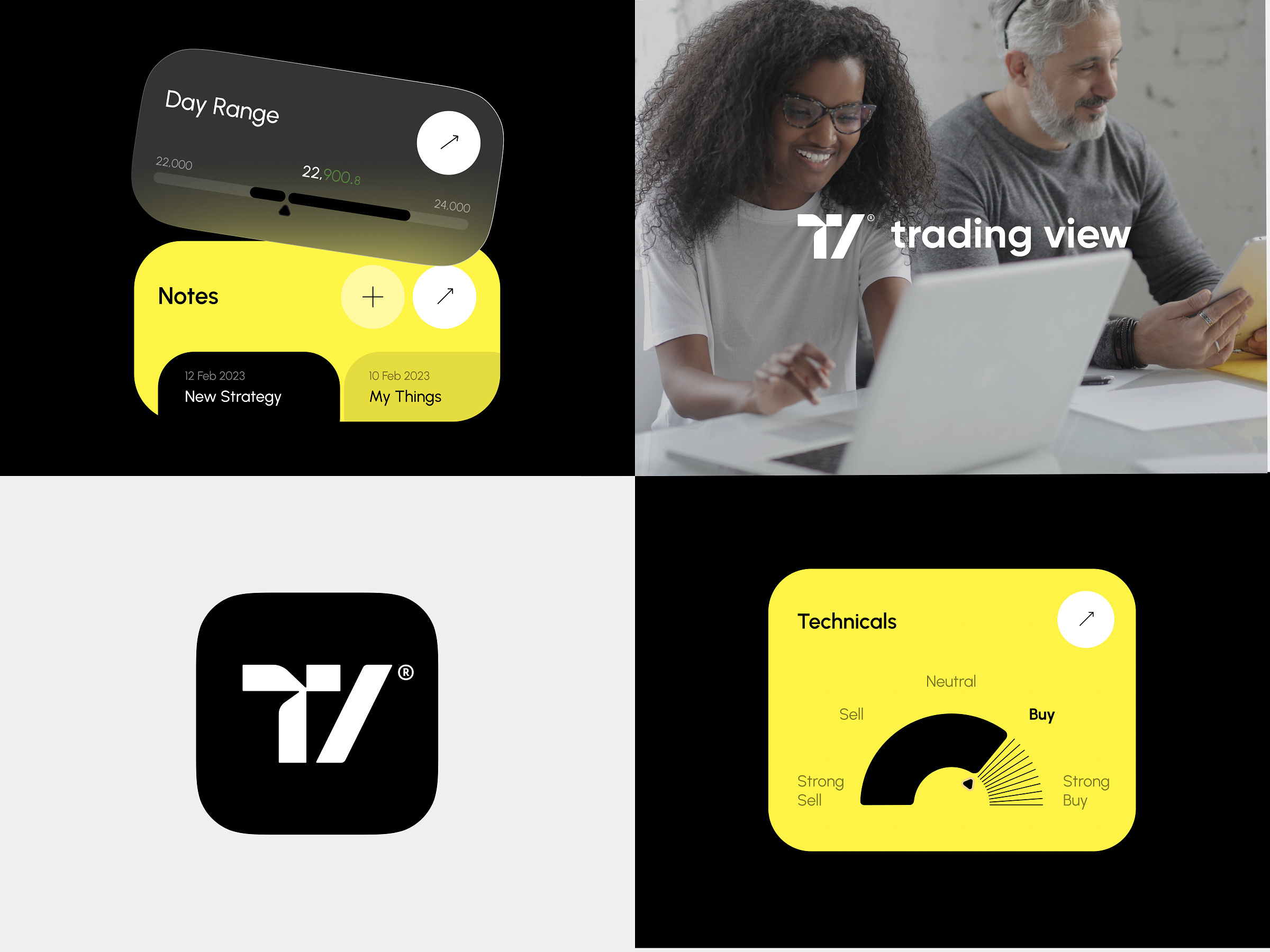 TradingView - Logotype & Branding Design by Mary S. for RonDesignLab ⭐️ ...