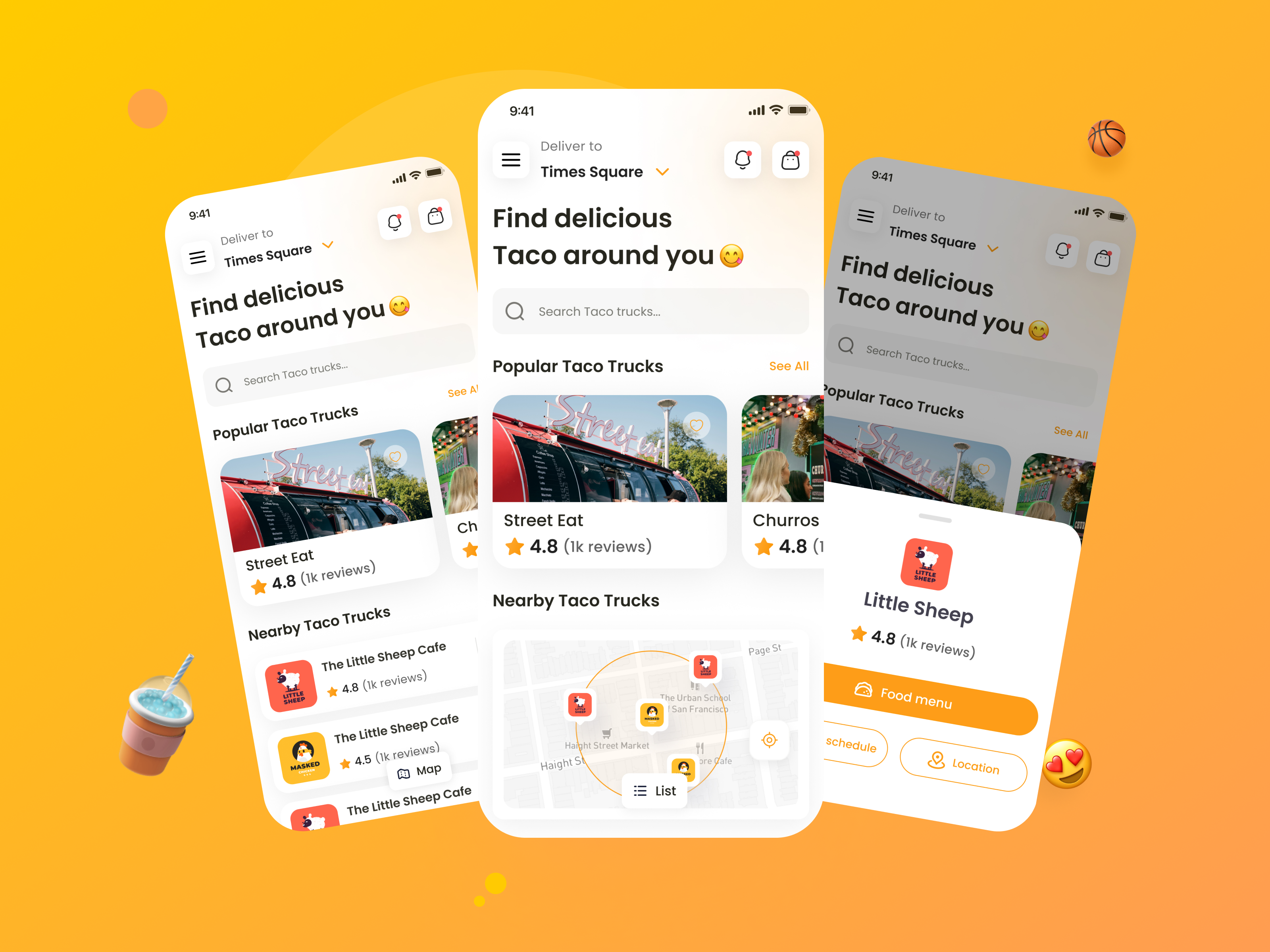 Taco Truck Home Screen Design by MD Rasel Hossain on Dribbble