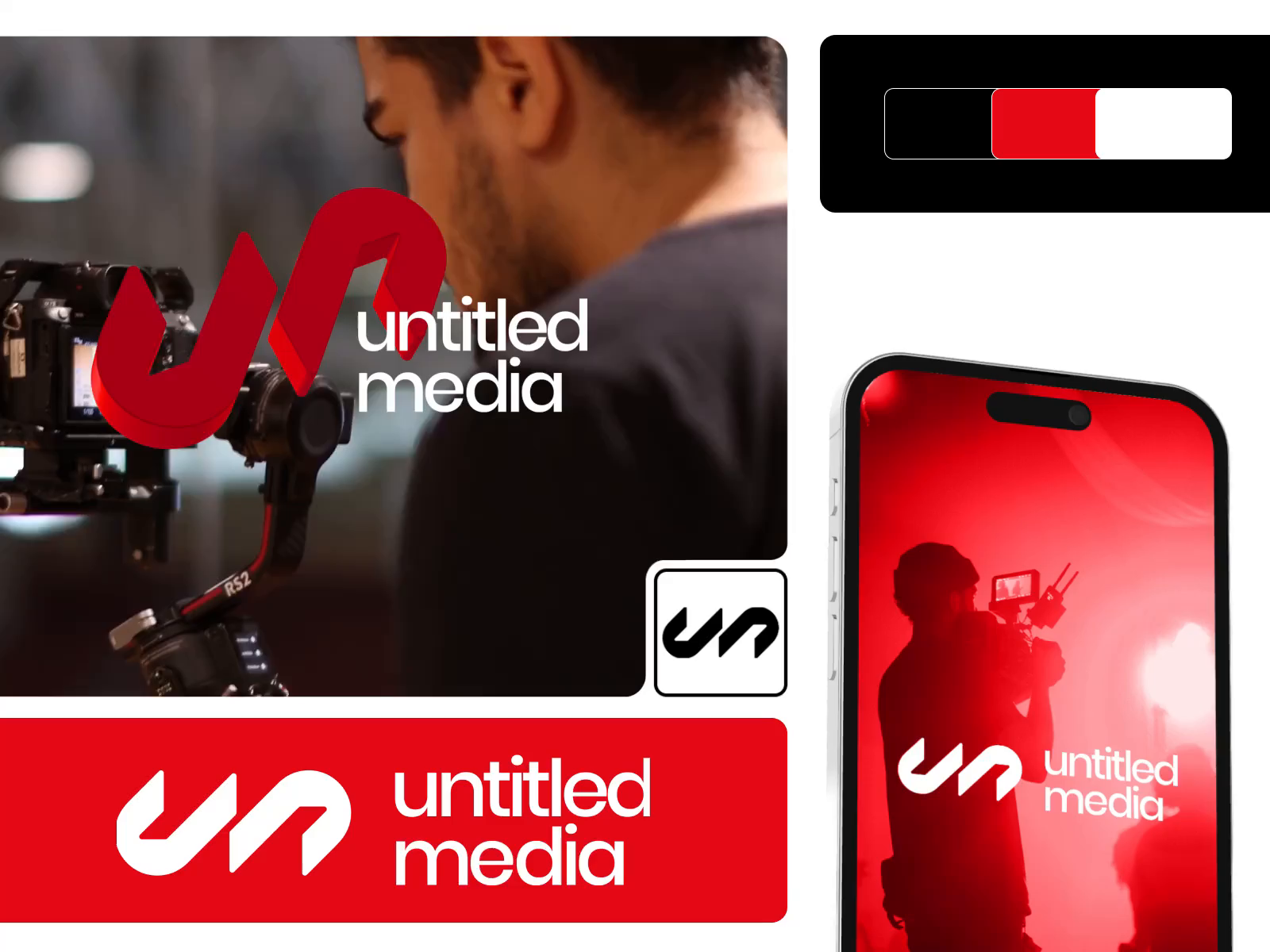 Untitled Media Logo 🔺 by Whales Branding on Dribbble