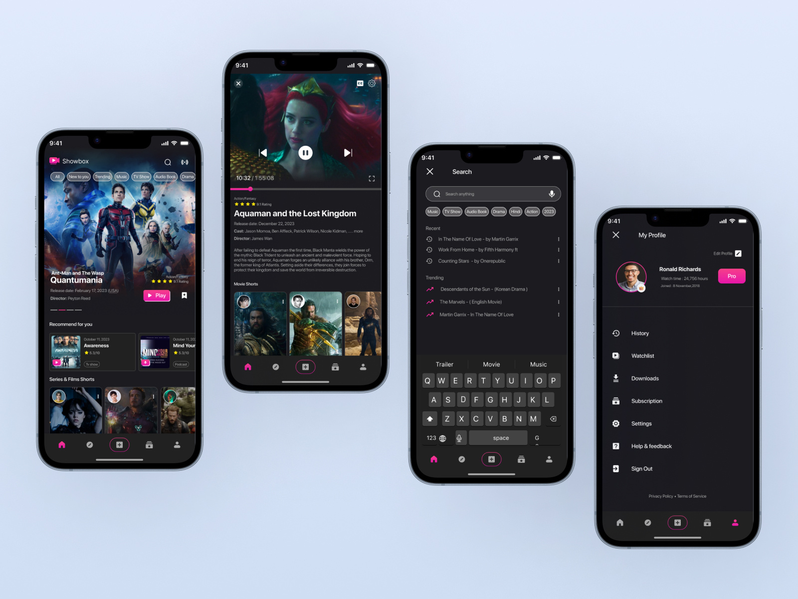 Streaming App Design by Imtiaz Shamrat on Dribbble