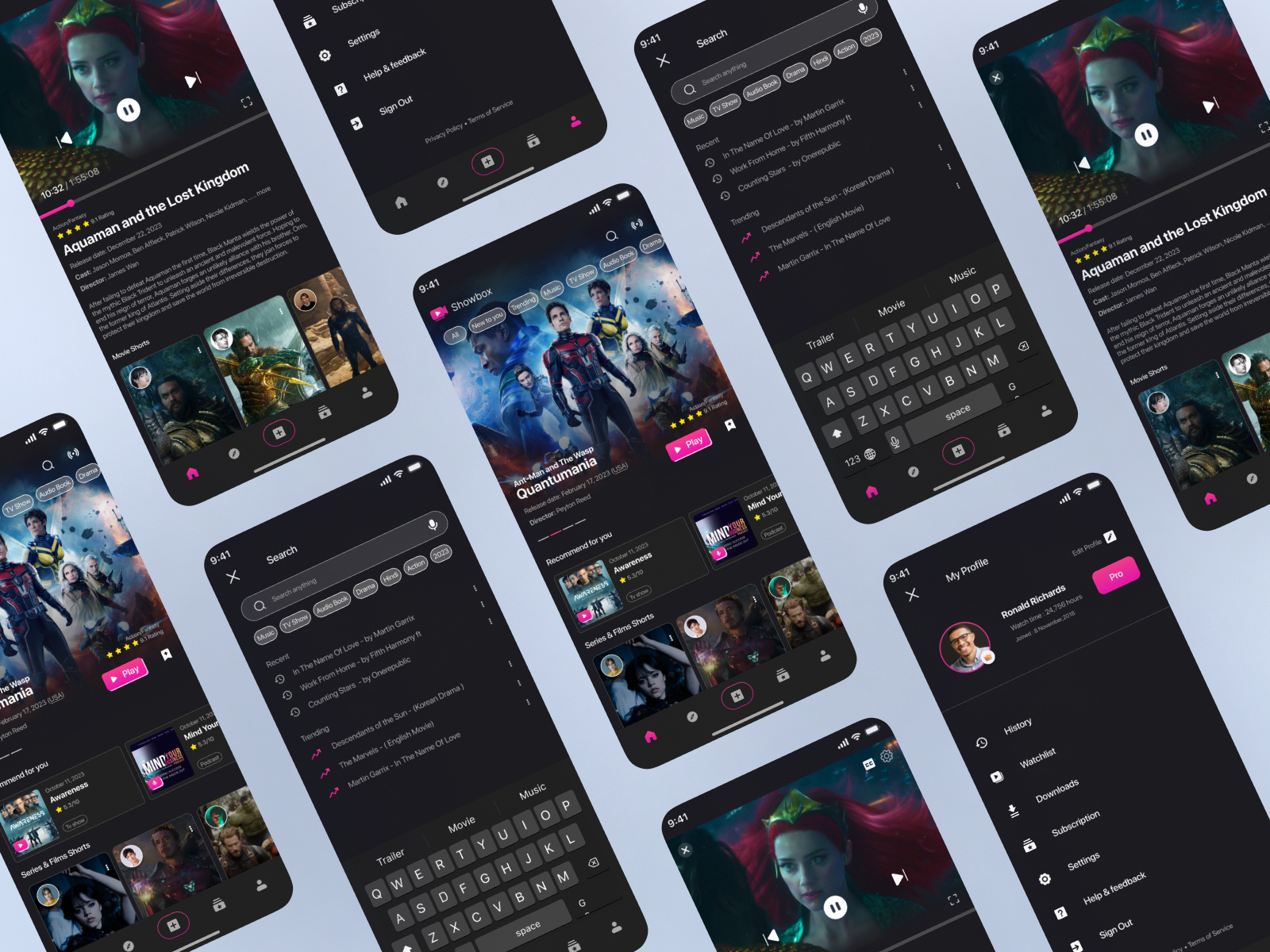 Streaming App Design by Imtiaz Shamrat on Dribbble