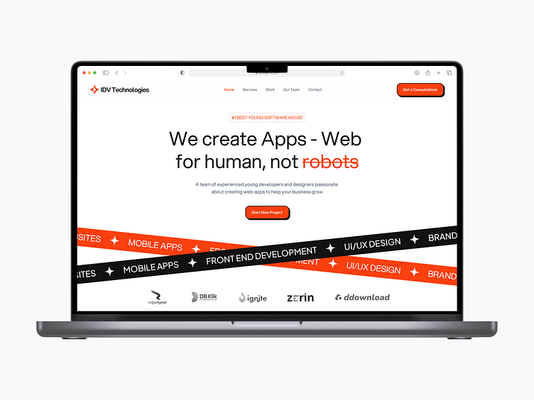 IDV Tech - Software House Landing Page by Daffa Nauran on Dribbble