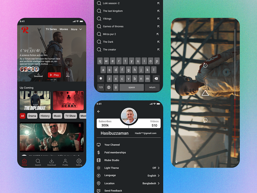 Netflix UI designs, themes, templates and downloadable graphic elements ...