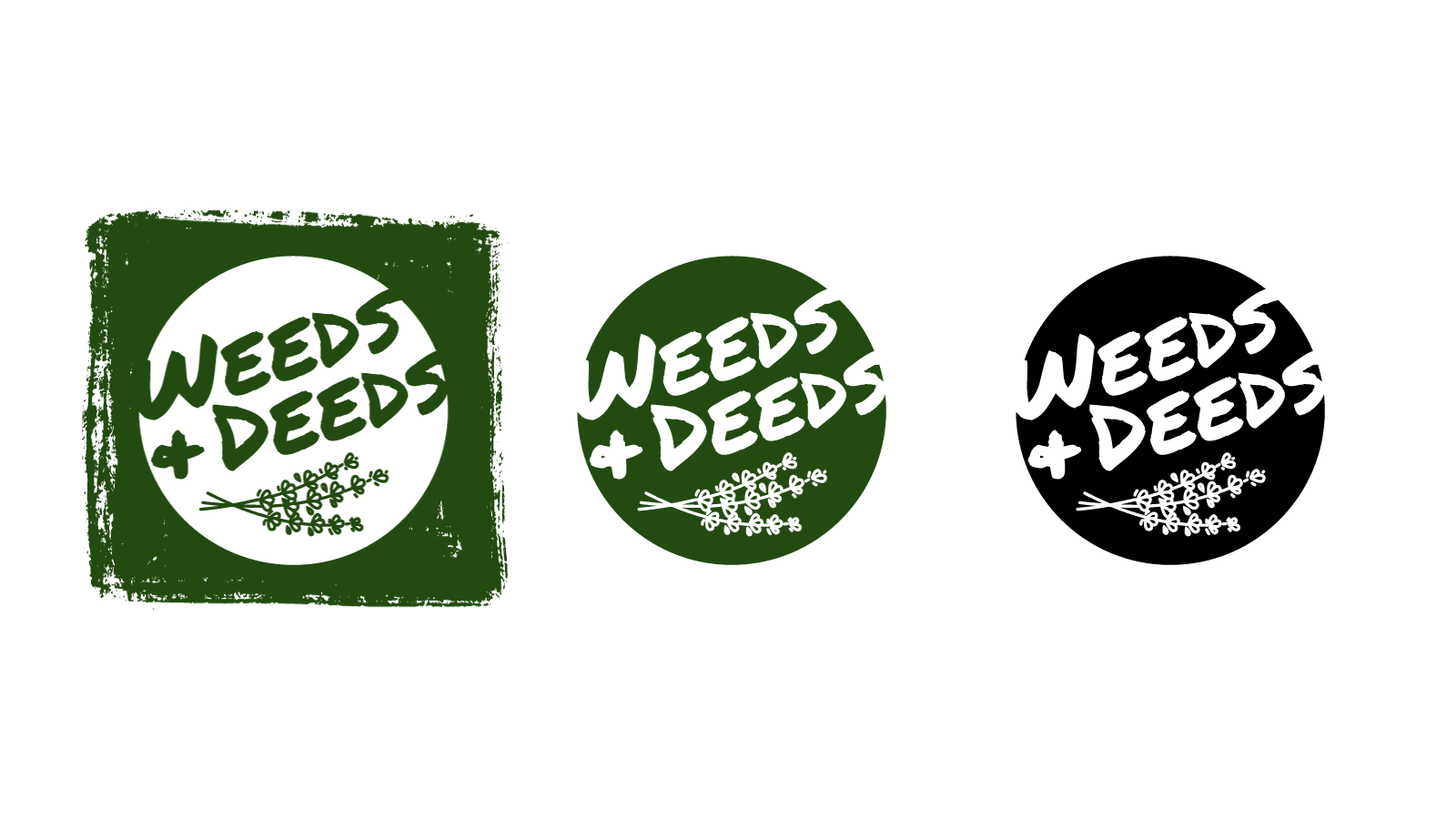 Weeds and Deeds Logo by Rei Myers on Dribbble