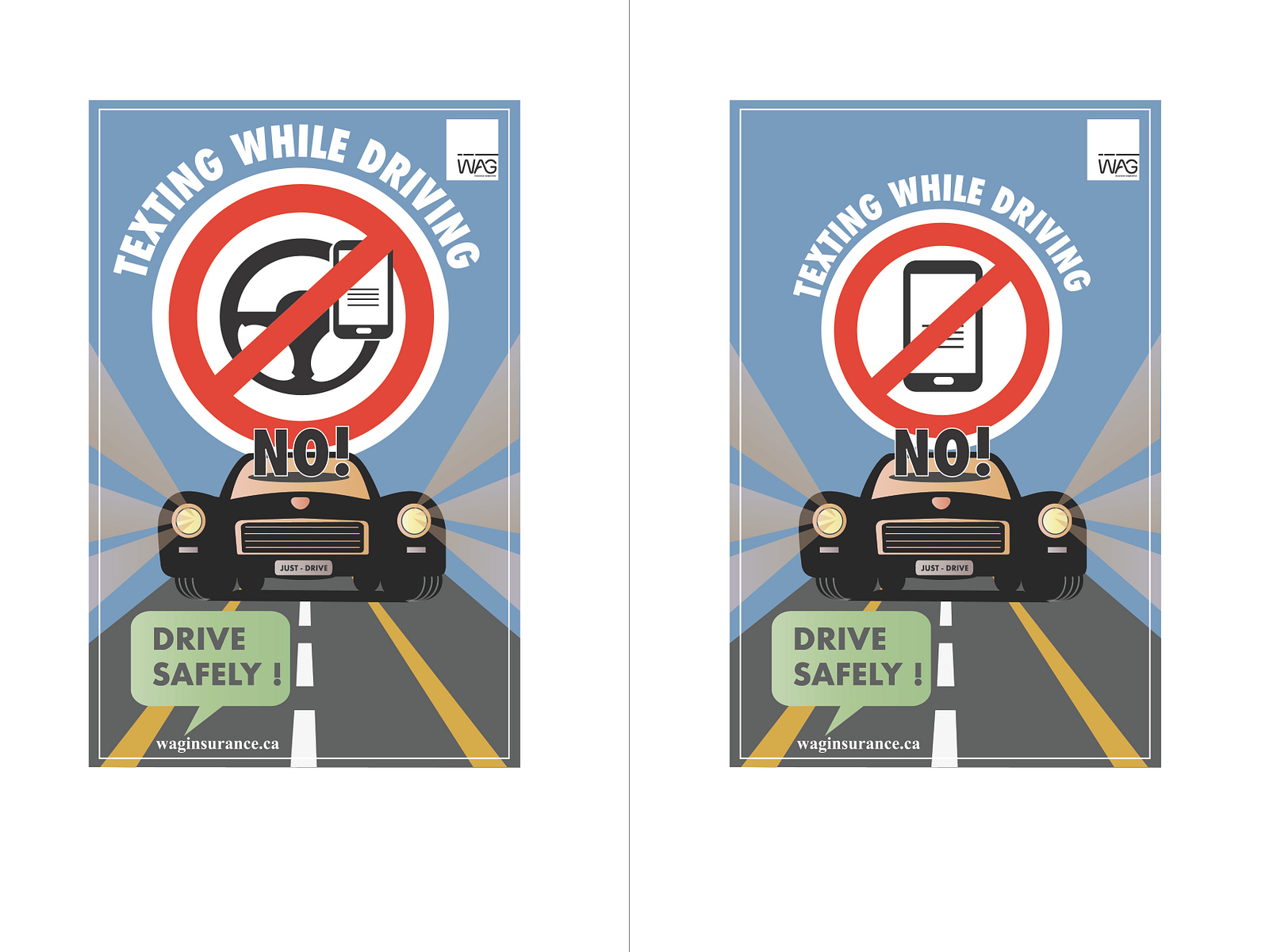 Safe Driving Poster by Maria Vavi on Dribbble