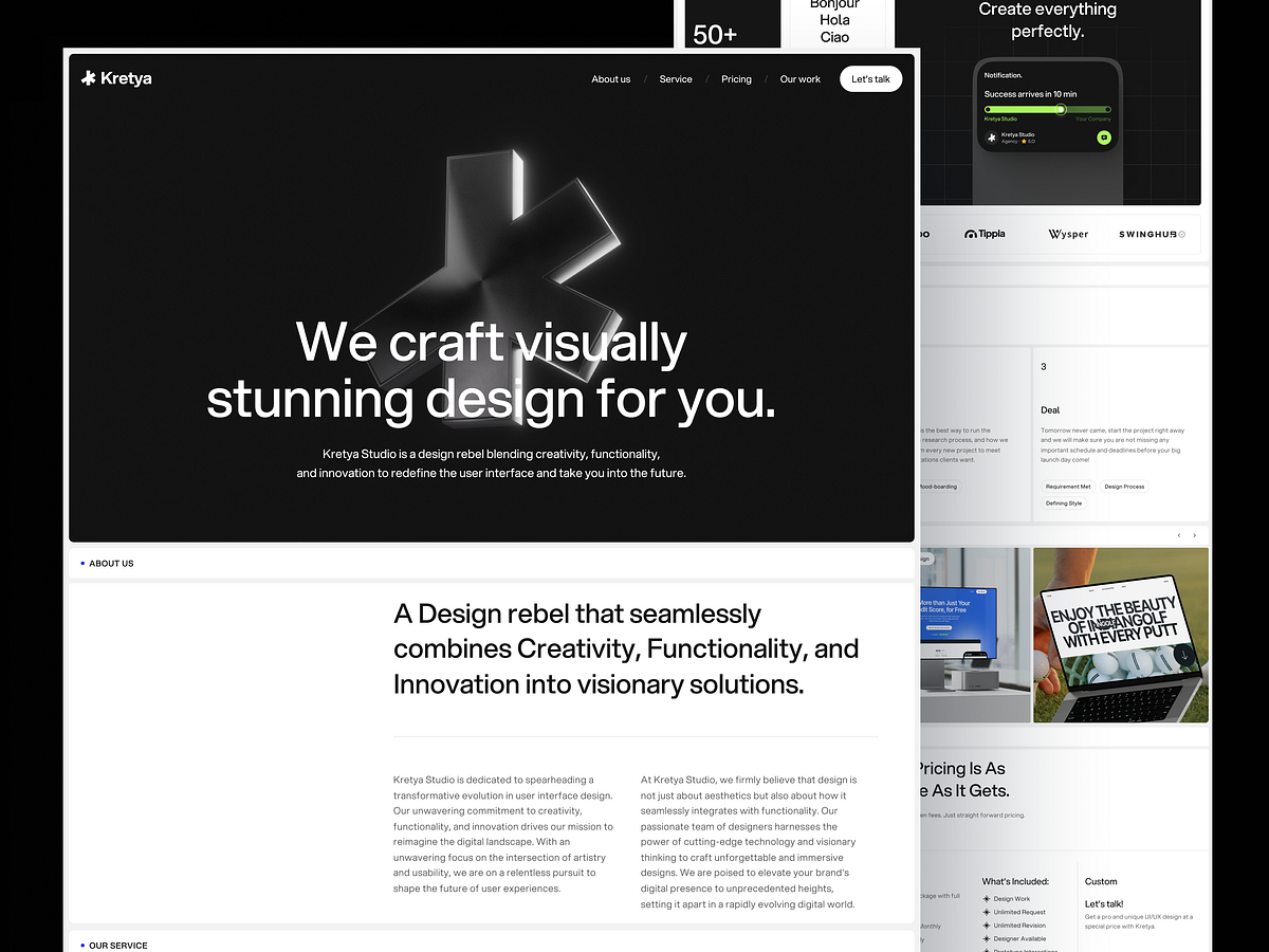 Kretya Website Redesign by Asal Design for Kretya Studio on Dribbble