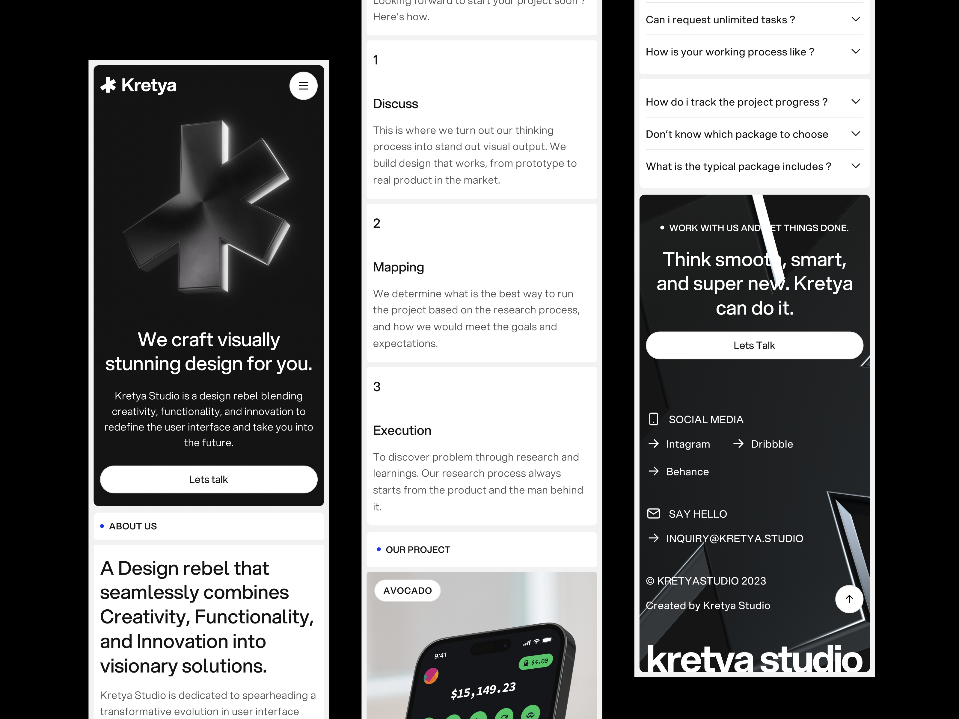 Kretya Website Redesign by Asal Design for Kretya Studio on Dribbble