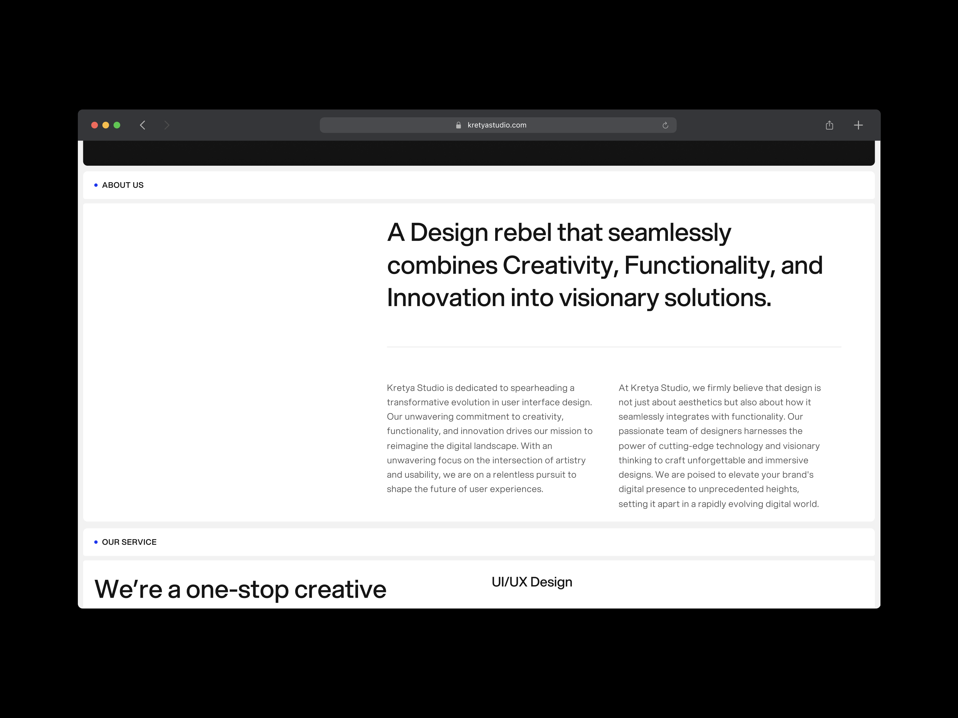 Kretya Website Redesign by Asal Design for Kretya Studio on Dribbble