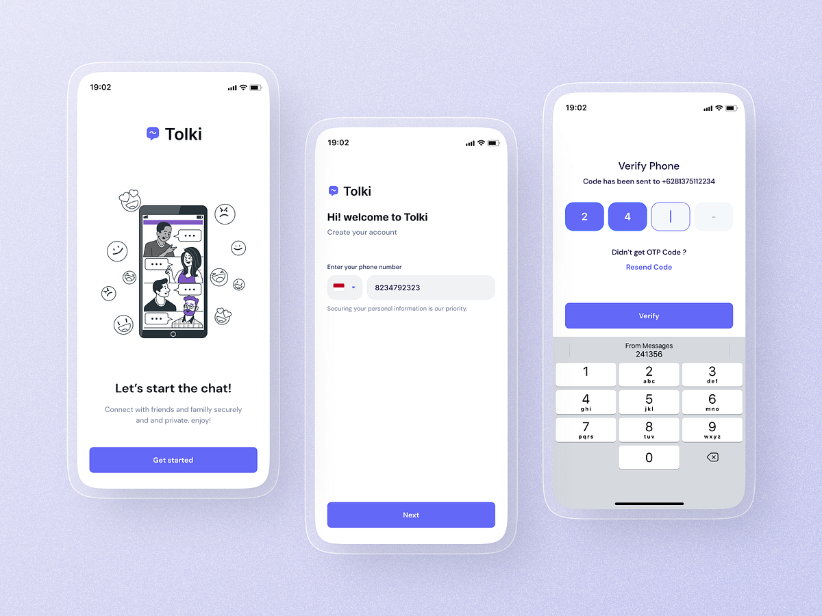 Tolki - Onboarding Screen Mobile App by Andri Prasetia for SLAB Design ...