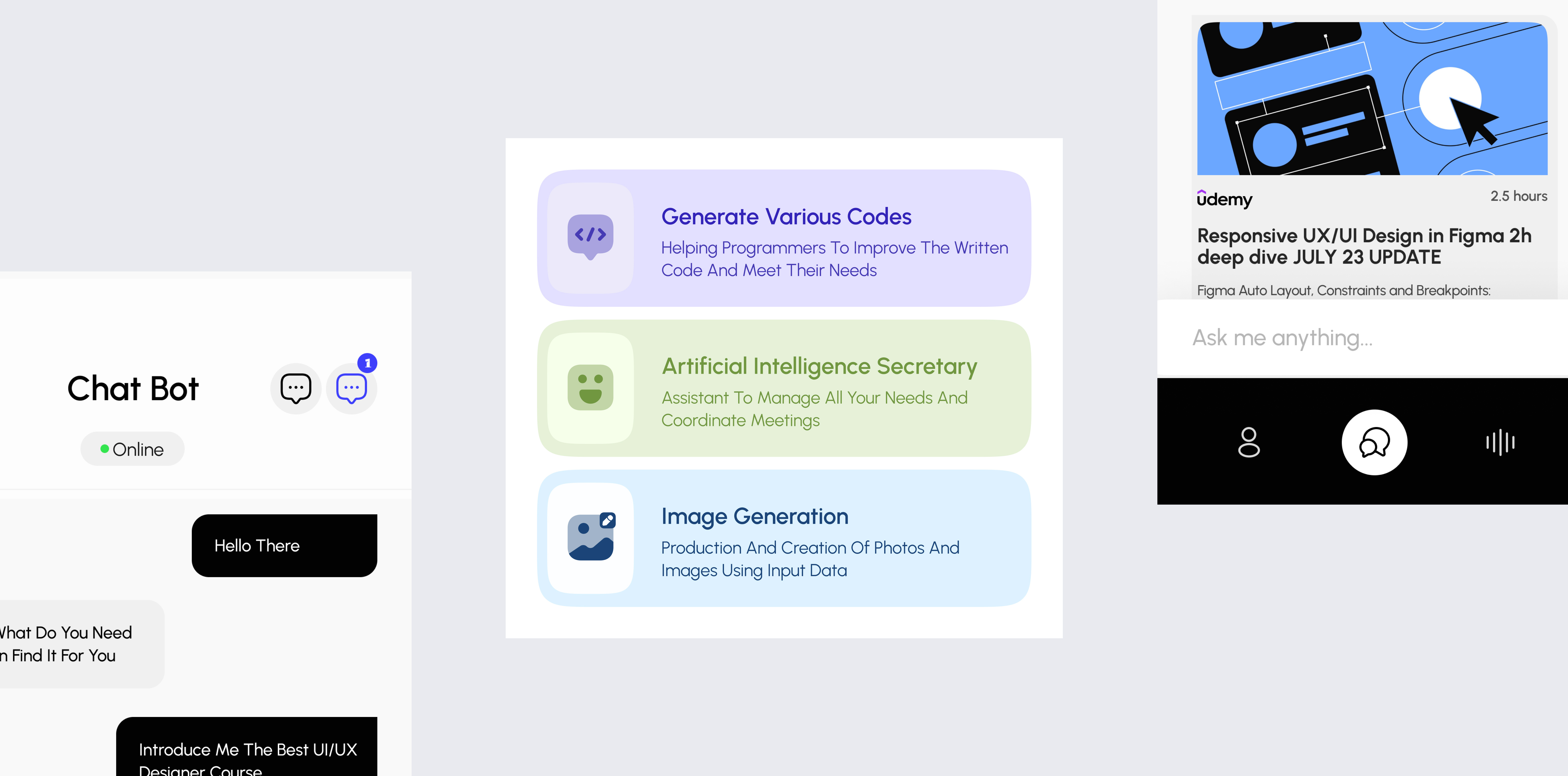 AI Chat bot mobile app by Sohail Rahmani for Duxica on Dribbble