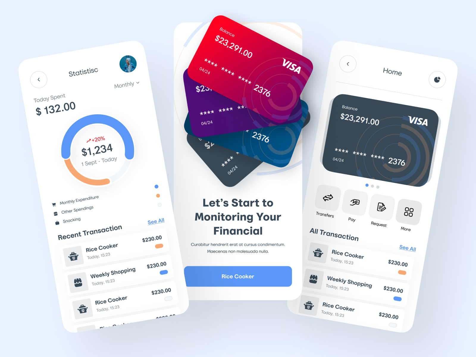 "MANY" Money monitoring mobile apps by Jajang Irawan on Dribbble