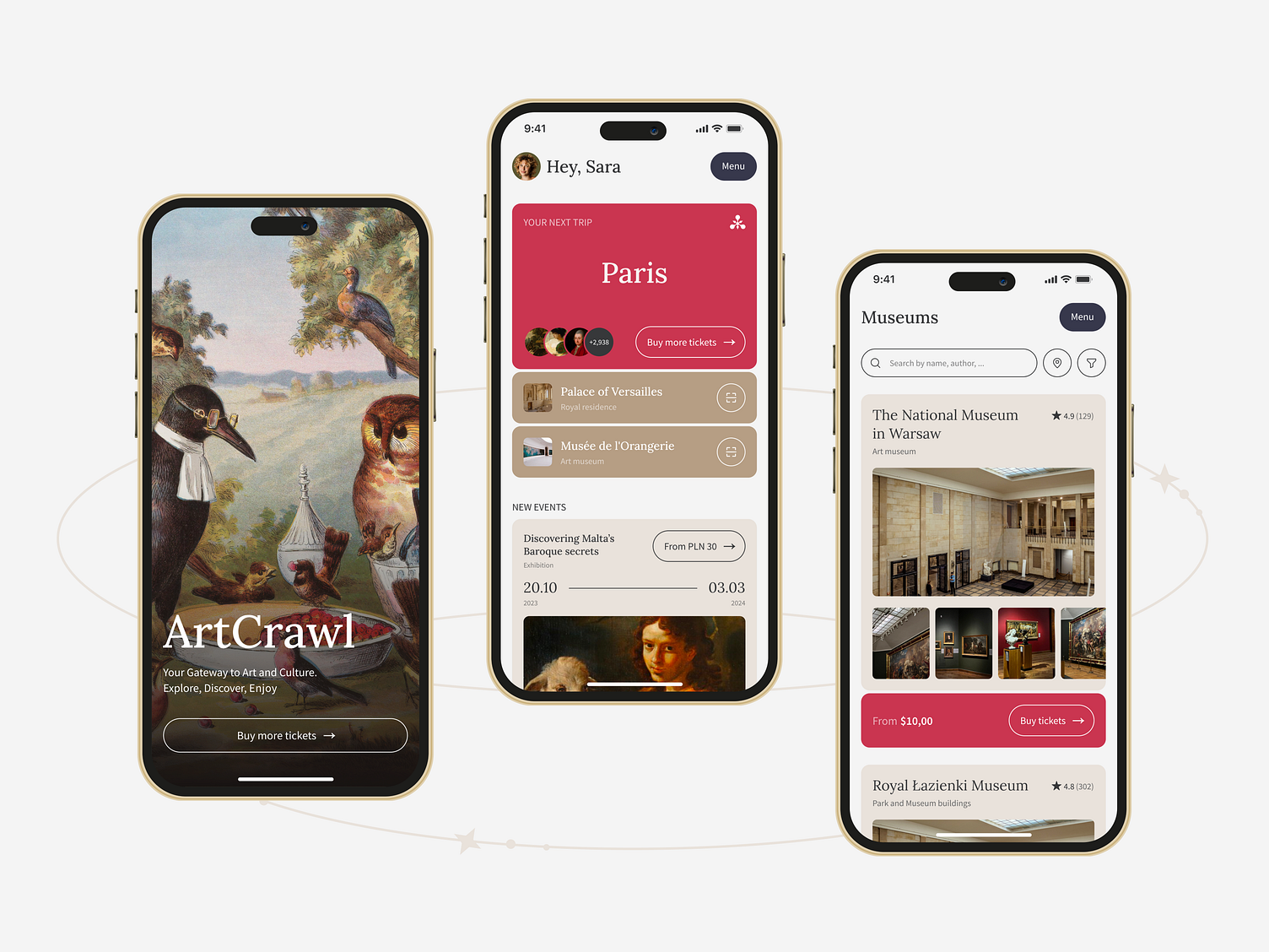 Art Gallery and Museum mobile app by Hanna Krauchenia for Fireart ...