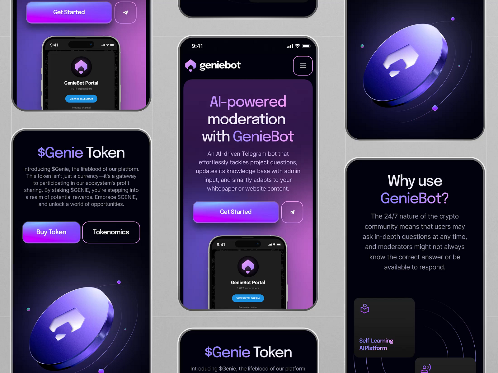 GenieBot AI Tool by Vsevolod Kaigorodov on Dribbble
