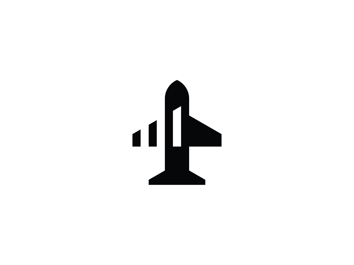 Plane Chart Logo by galmadans on Dribbble