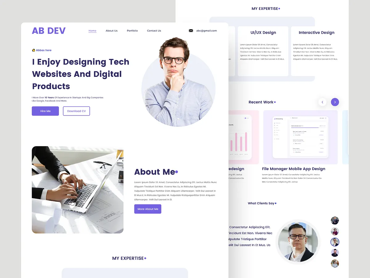 Browse thousands of Developer Portfolio Website images for design ...