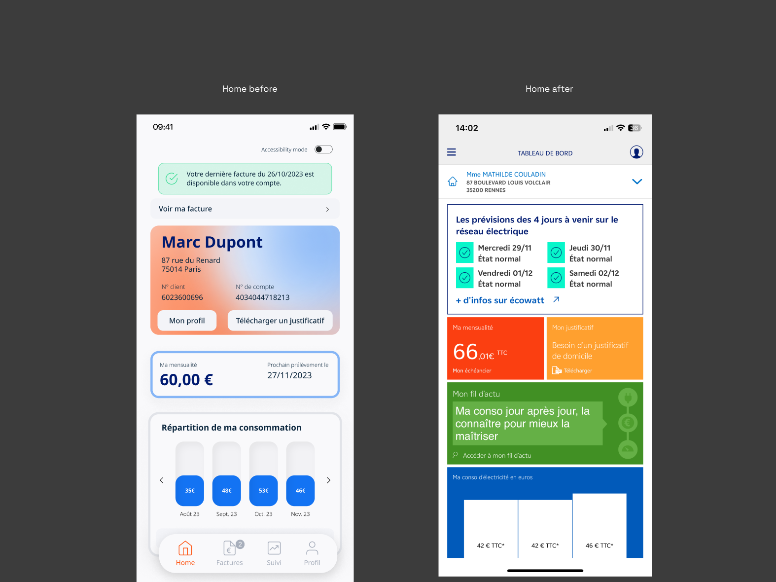 EDF Onboarding - new app by Mathilde Couladin 🌸 on Dribbble