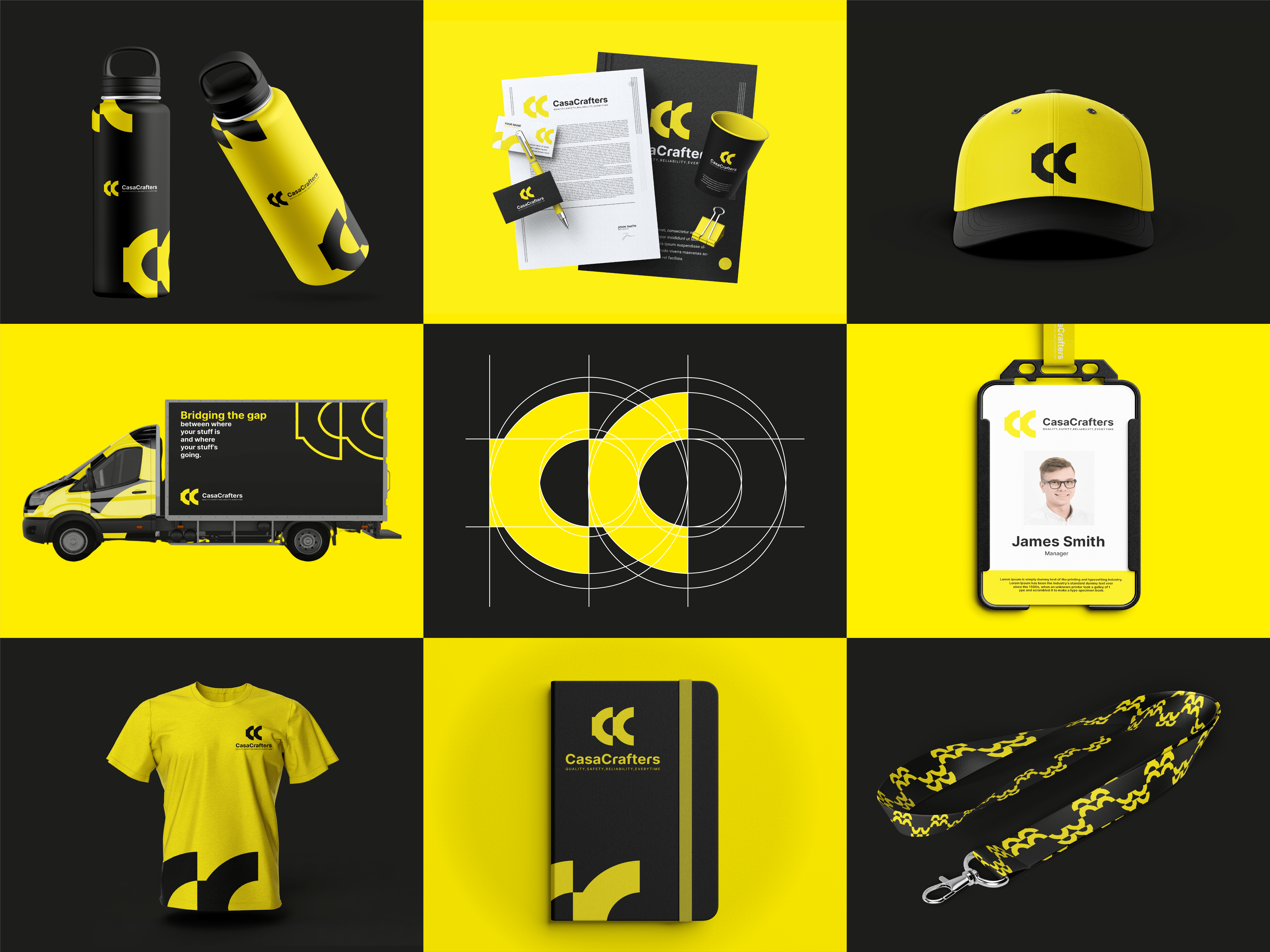 Construction Logo and Brand Identity Design, Vesual Identity by Md ...